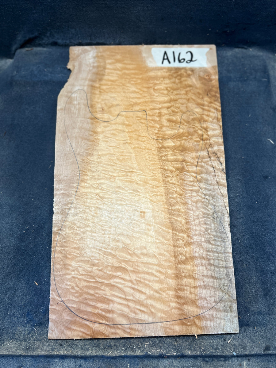 stained quilt figured maple single piece lam-top – B4Specialtywood