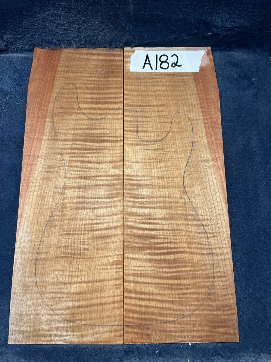 thermally modified flame figured maple lam-top – B4Specialtywood