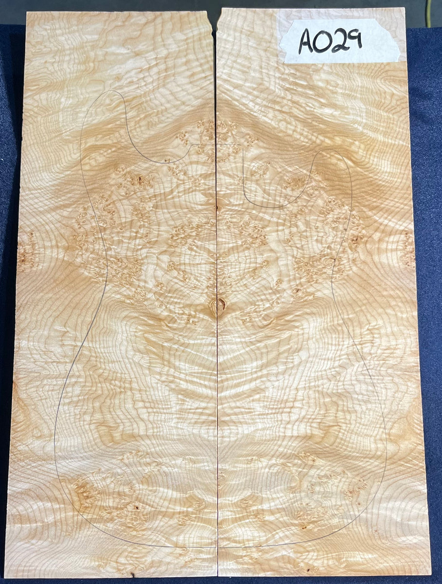 spotted burl angel step maple lam-top – B4Specialtywood